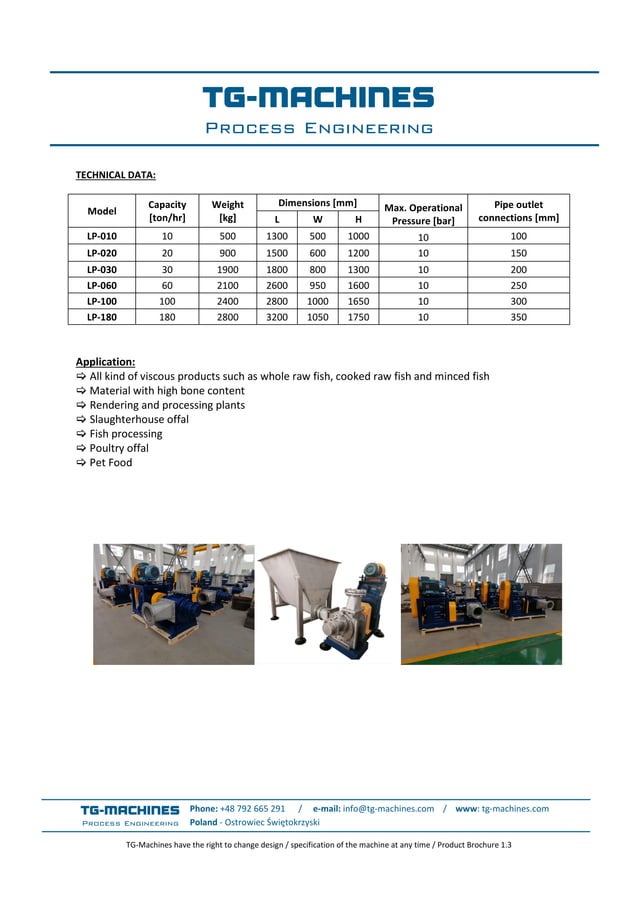 Meat rendering and fish meal processing machines | PDF