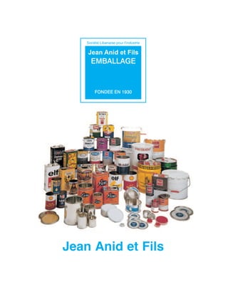 Jean Anid et Fils Corporate Catalogue | PDF
