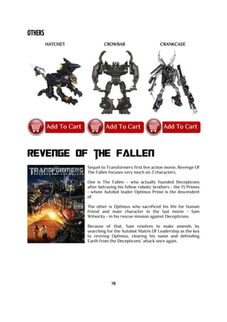 Transformers 2 Characters Names