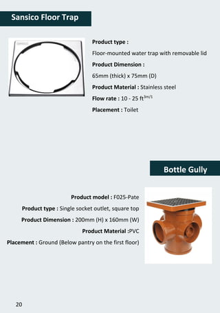 Catalogue for Application of Building Services | PDF