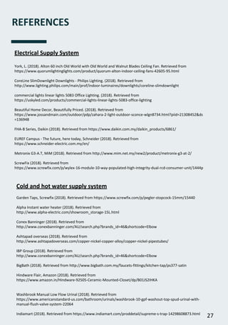 Catalogue for Application of Building Services | PDF