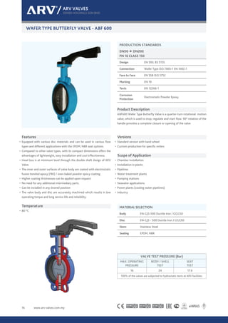 Catalogue ARV valve - gate valves, check valves | PDF