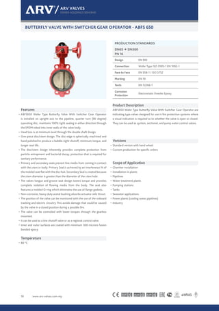 Catalogue ARV valve - gate valves, check valves | PDF