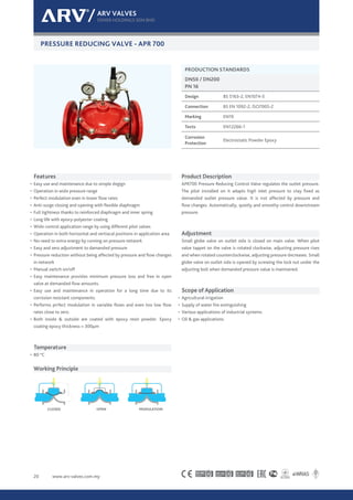Catalogue ARV valve - gate valves, check valves | PDF
