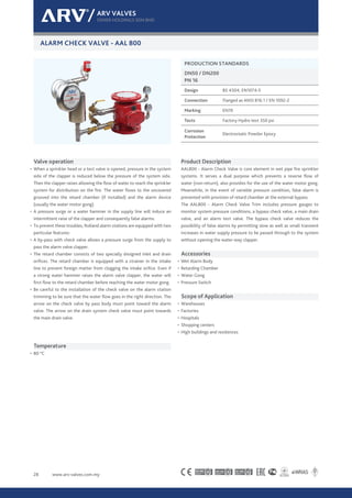 Catalogue ARV valve - gate valves, check valves | PDF