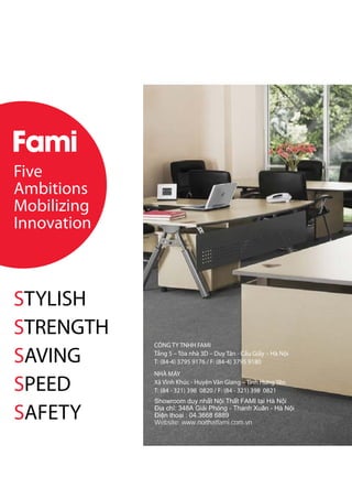 Catalogue bàn làm việc FAMI | PDF