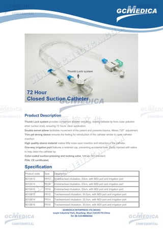 Catalogue ent single use suction tube | PDF