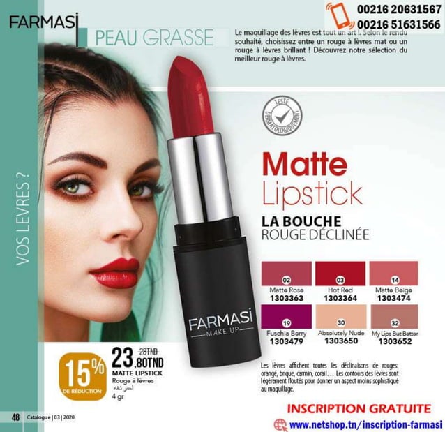 Catalogue farmasi tunisie mars 03 2020 | DOCX