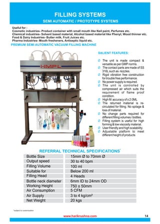 Automatic Injectable Vial Filling Line | PDF