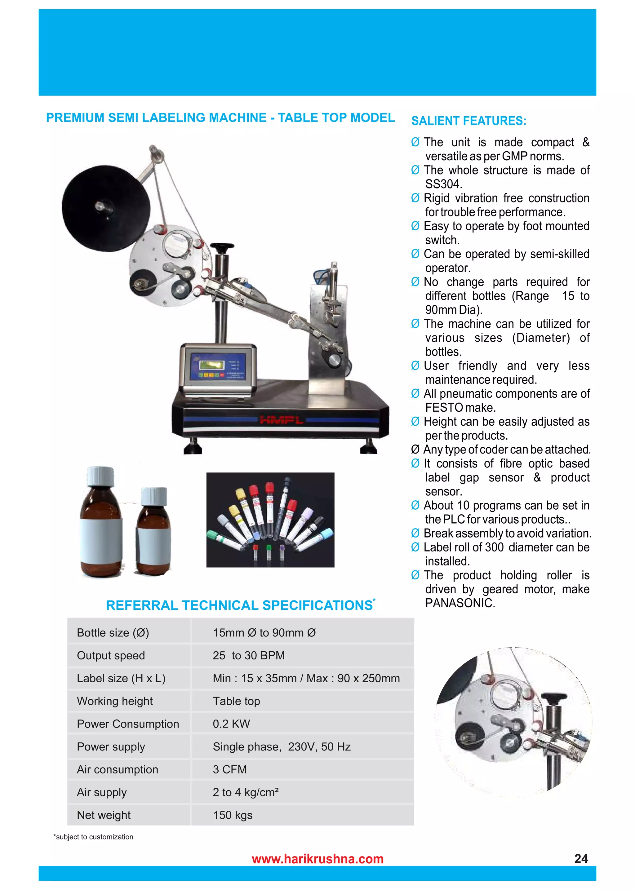 Pharma Liquid Packing Line | PDF