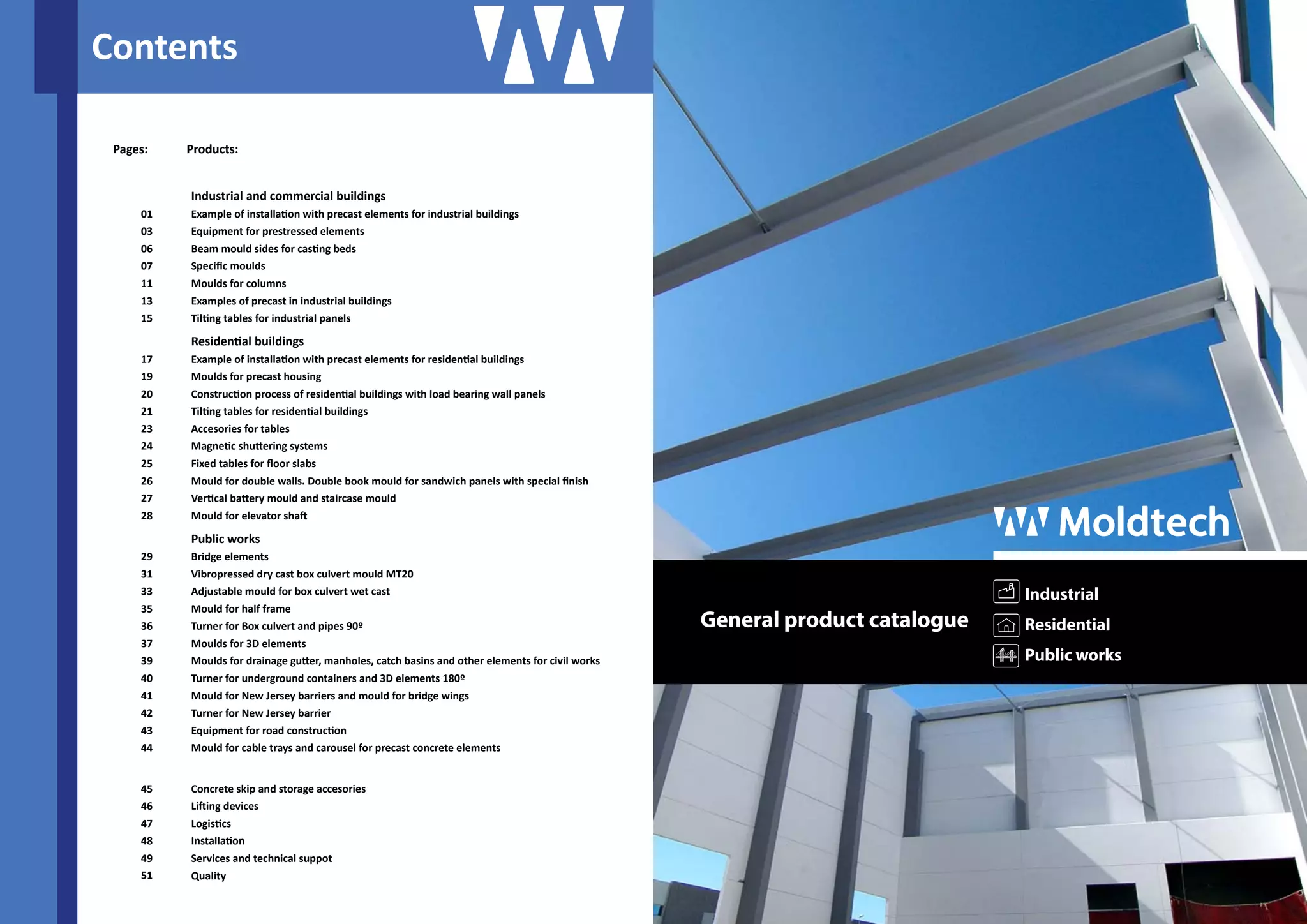 Catalogue moulds for precast concrete Moldtech | PDF