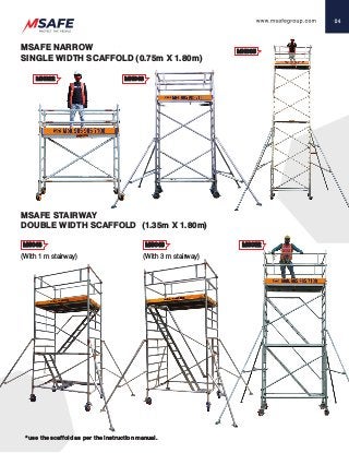 Aluminium Scaffolding Manufacture, Rent and Sale | MSafeGroup | PDF