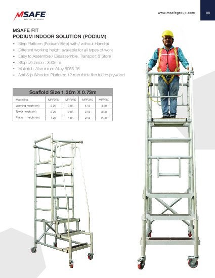 Aluminium Scaffolding Manufacture, Rent and Sale | MSafeGroup | PDF