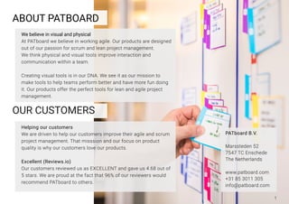 Catalogue PATboard 2019 - Scrum Kanban Board Tools | PDF