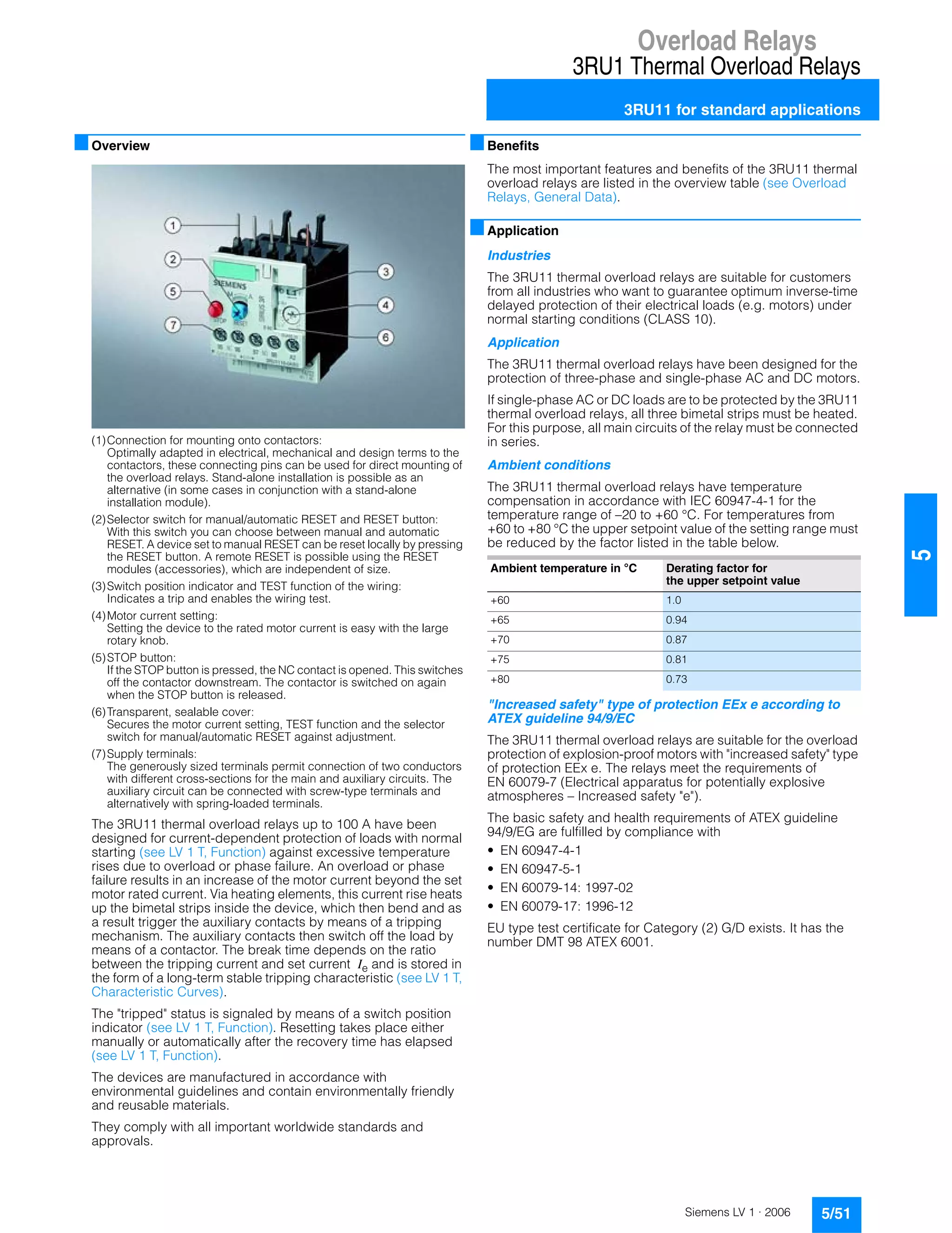 Catalogue siemens contactor 3 ru | PDF