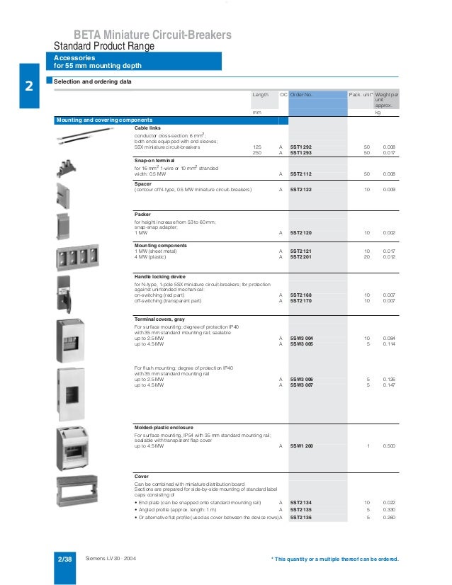Siemens mpcb selection chart pdf - customerpl