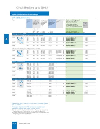 Thông số kĩ thuật siemens MCCB 3 VF | PDF