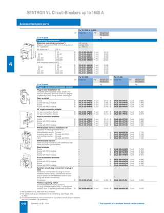 Thông số kĩ thuật siemens MCCB 3VL | PDF
