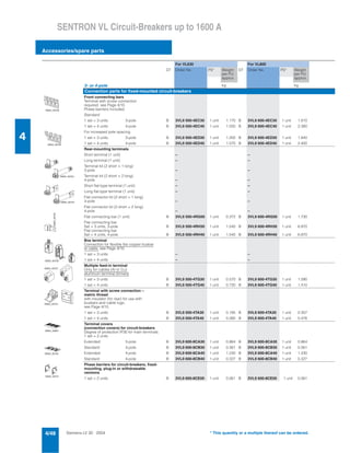 Thông số kĩ thuật siemens MCCB 3VL | PDF