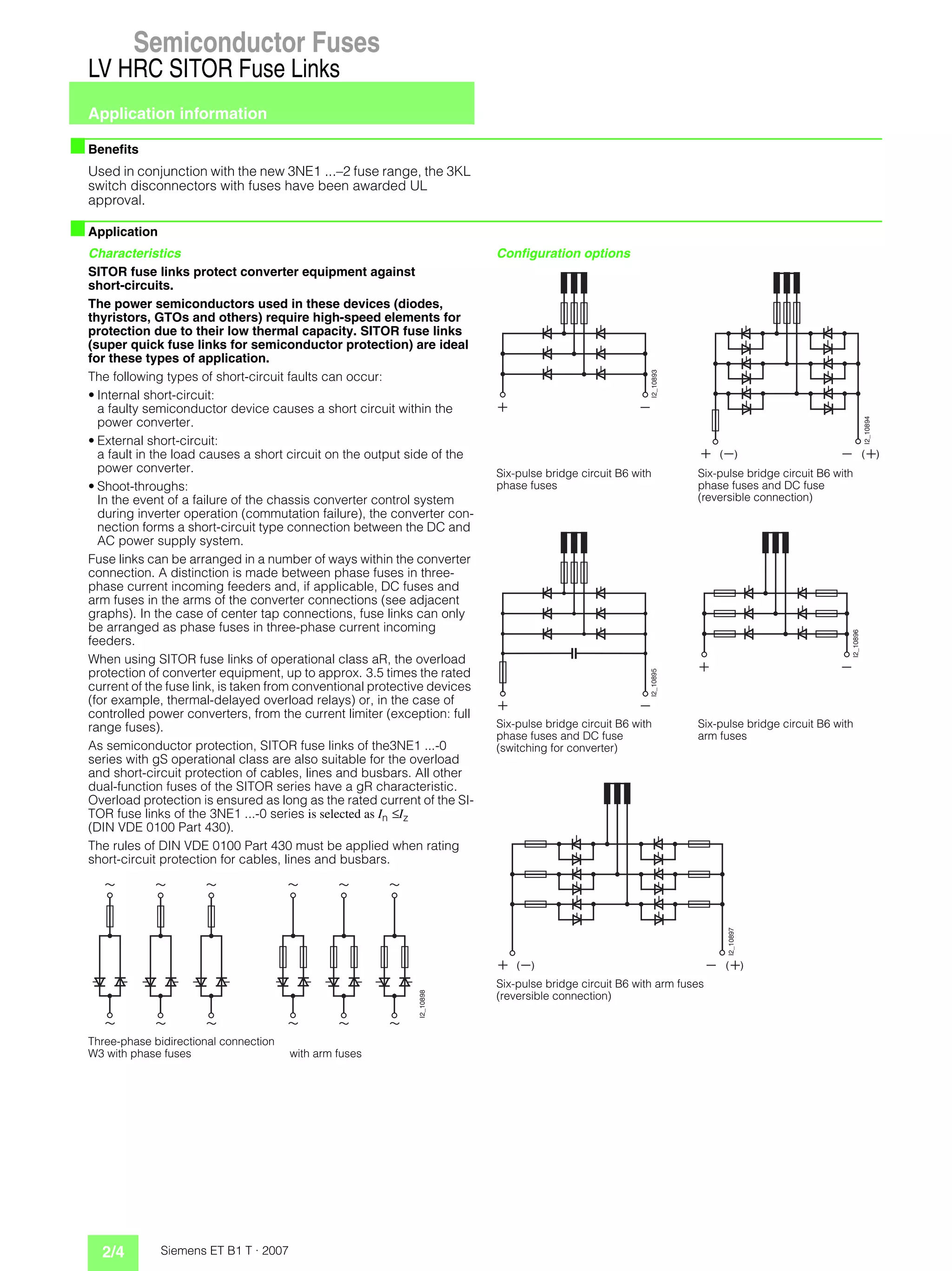 Thông số kĩ thuật siemens-semiconductor fuses | PDF