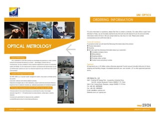 Catalogue -uni optics | PDF