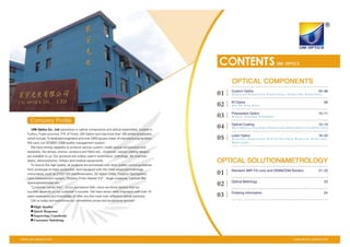 Catalogue -uni optics | PDF