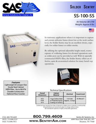 Sentry Air Systems Product Catalog | PDF