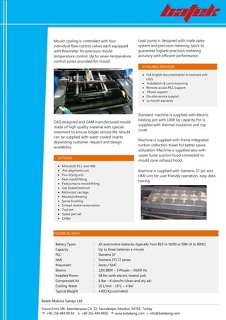 Batek Catalogue 2017 | PDF