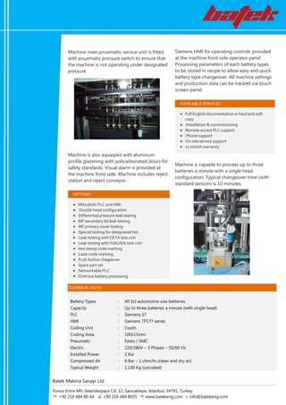 Batek Catalogue 2017 | PDF