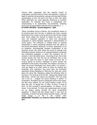 Ana-Maria AVRAM: Catalog of works | PDF