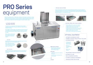 Ultrasonic cleaning machines - BRIO Ultrasonics product catalogue | PDF