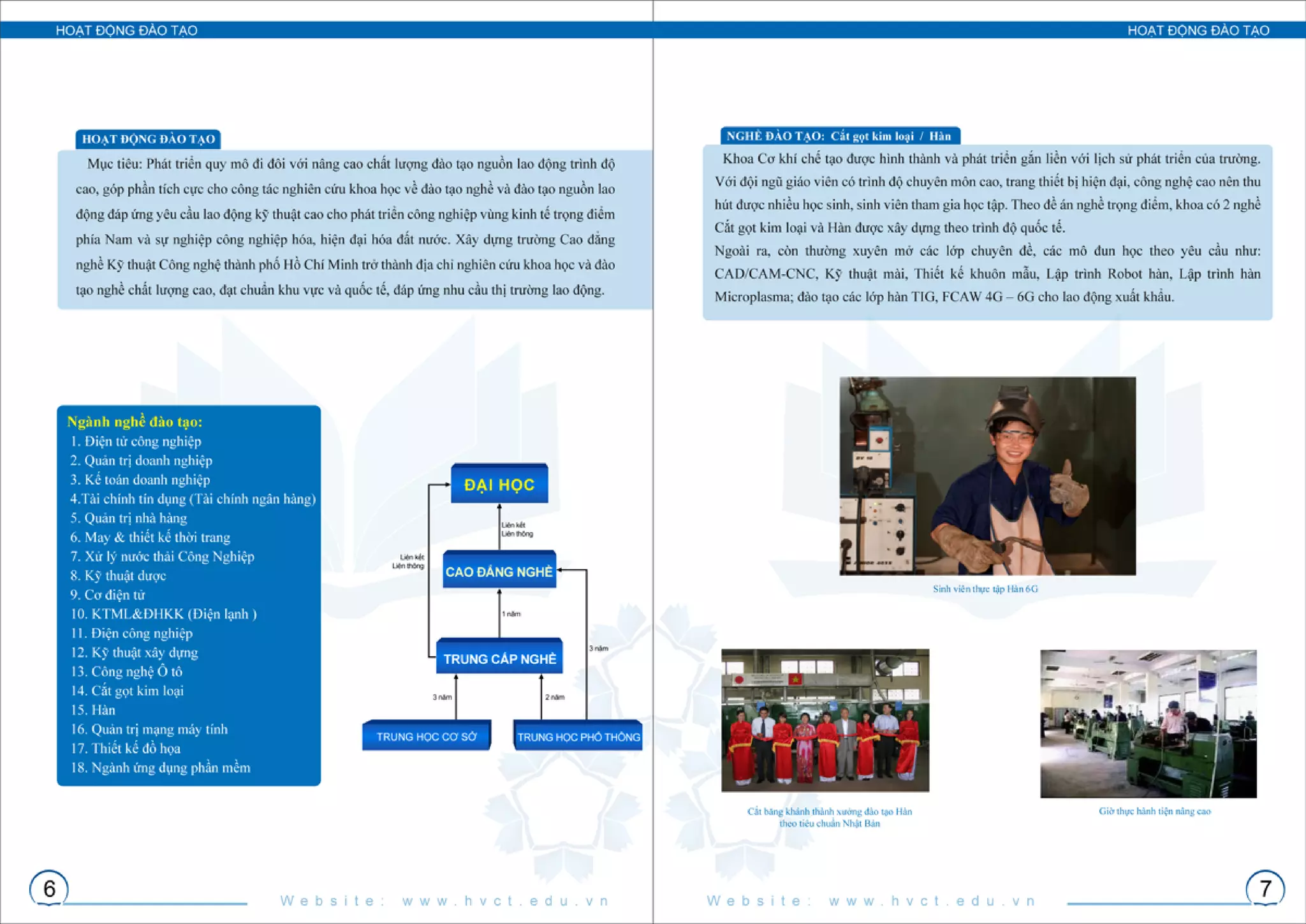 Thiết kế catalogue Cao Đẳng Nghề KTCN HCM | PPT