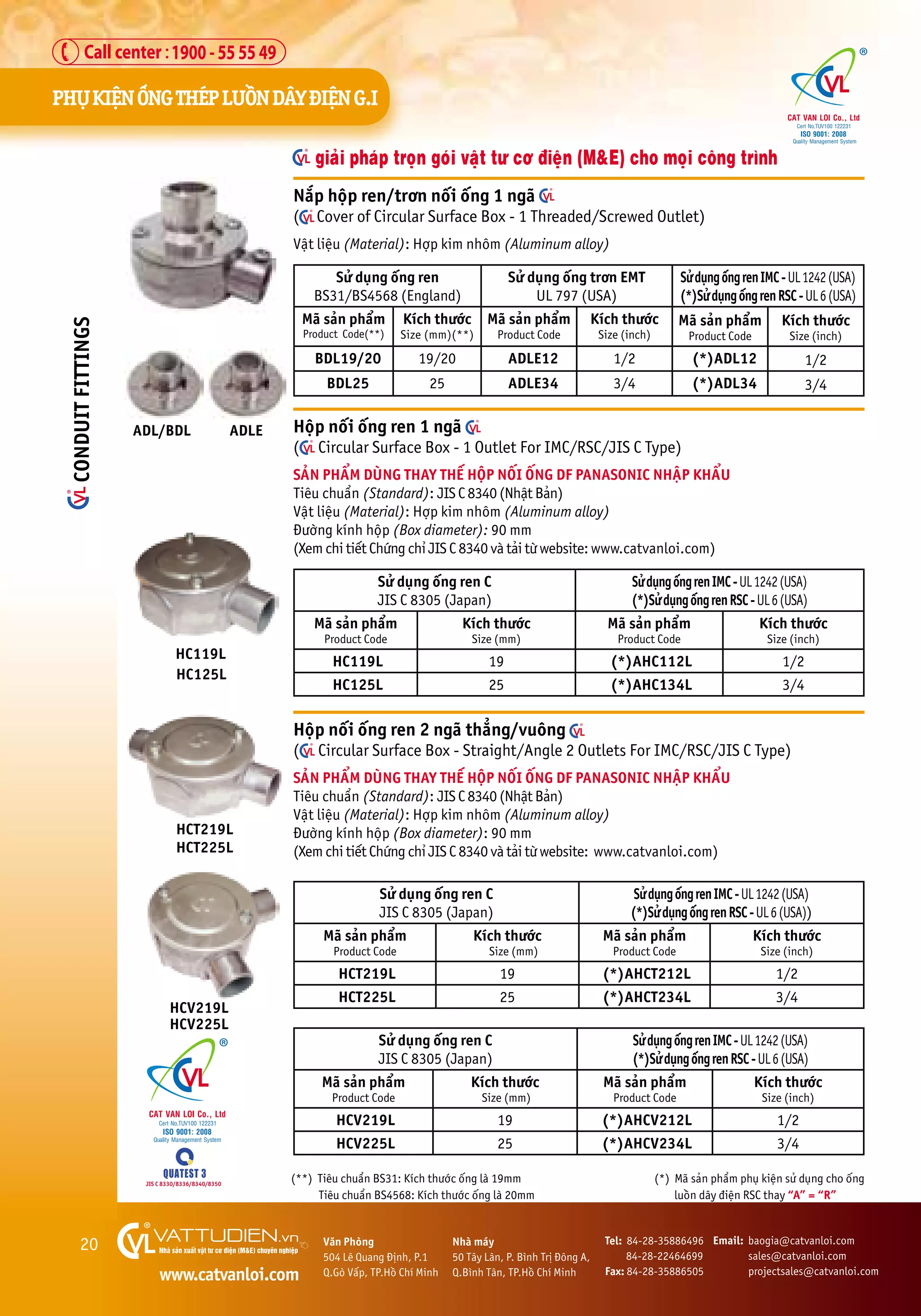 Catalogue cat van loi steel gi conduit ong thep luon day dien steel ...