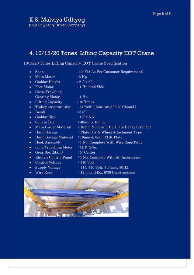 Catalogue crane | PDF