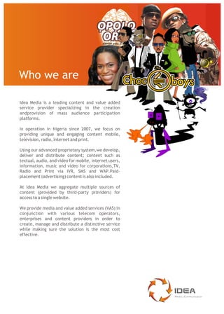 Idea Media content Catalogue | PDF