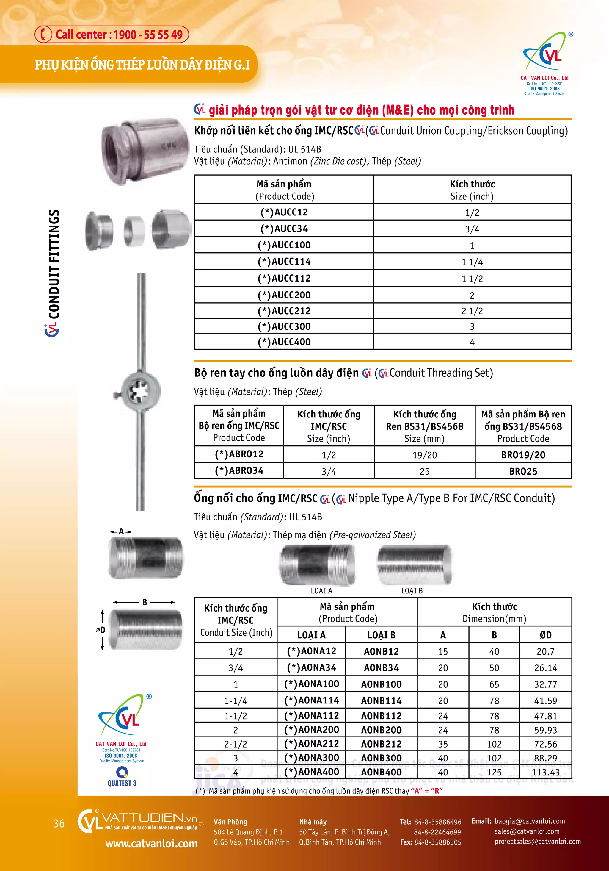 Catalogue cvl steel conduit flexible conduit- ong luon day dien gi- ong ...