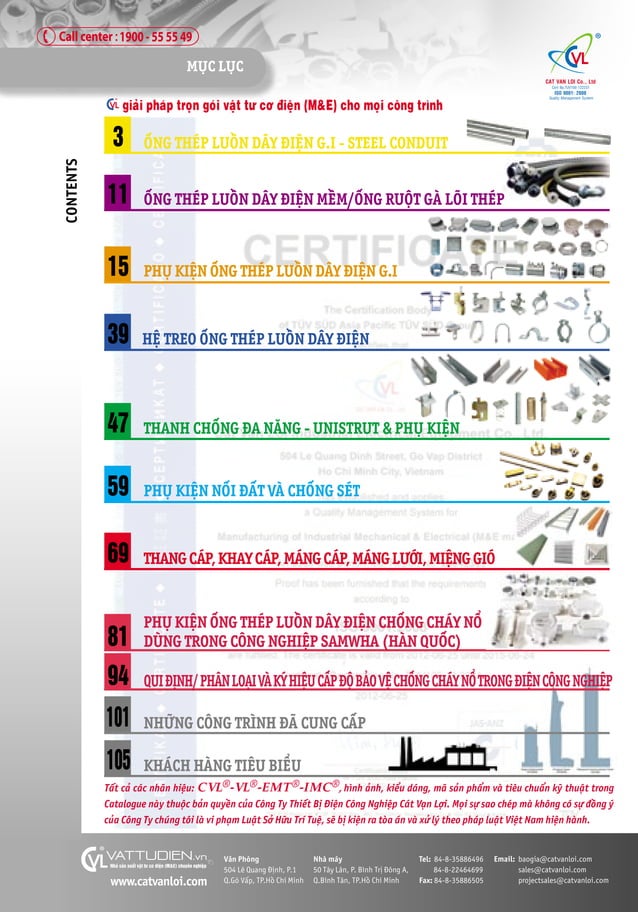 Catalogue cvl steel conduit flexible conduit- ong luon day dien gi- ong ...