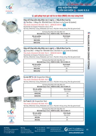 Catalogue Cat Van Loi 2017 for Steel conduit - flexible conduit - ong ...