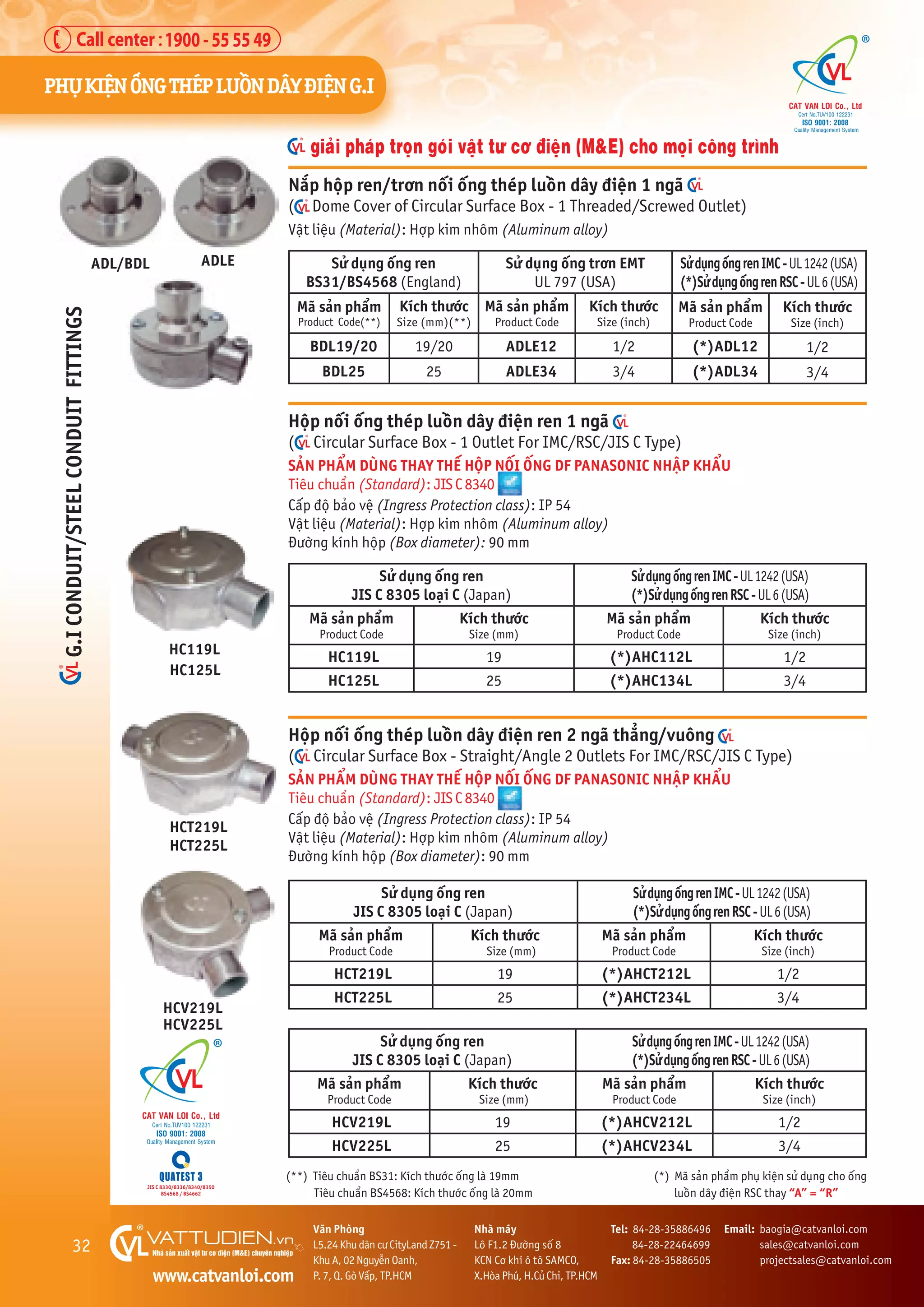 Catalogue cvl steel conduit flexible conduit - ong luon day dien gi ...