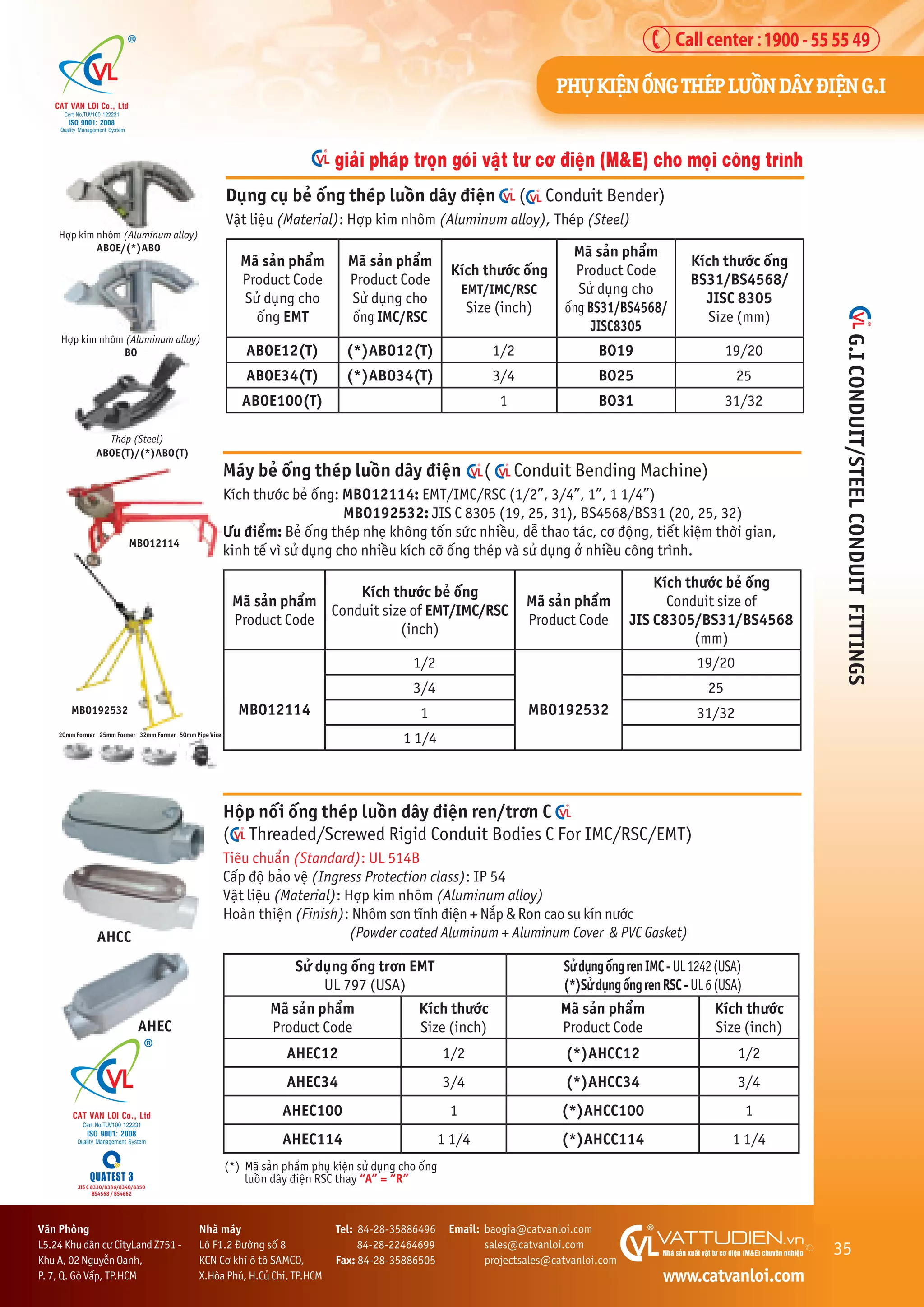 Catalogue cvl steel conduit flexible conduit - ong luon day dien gi ...