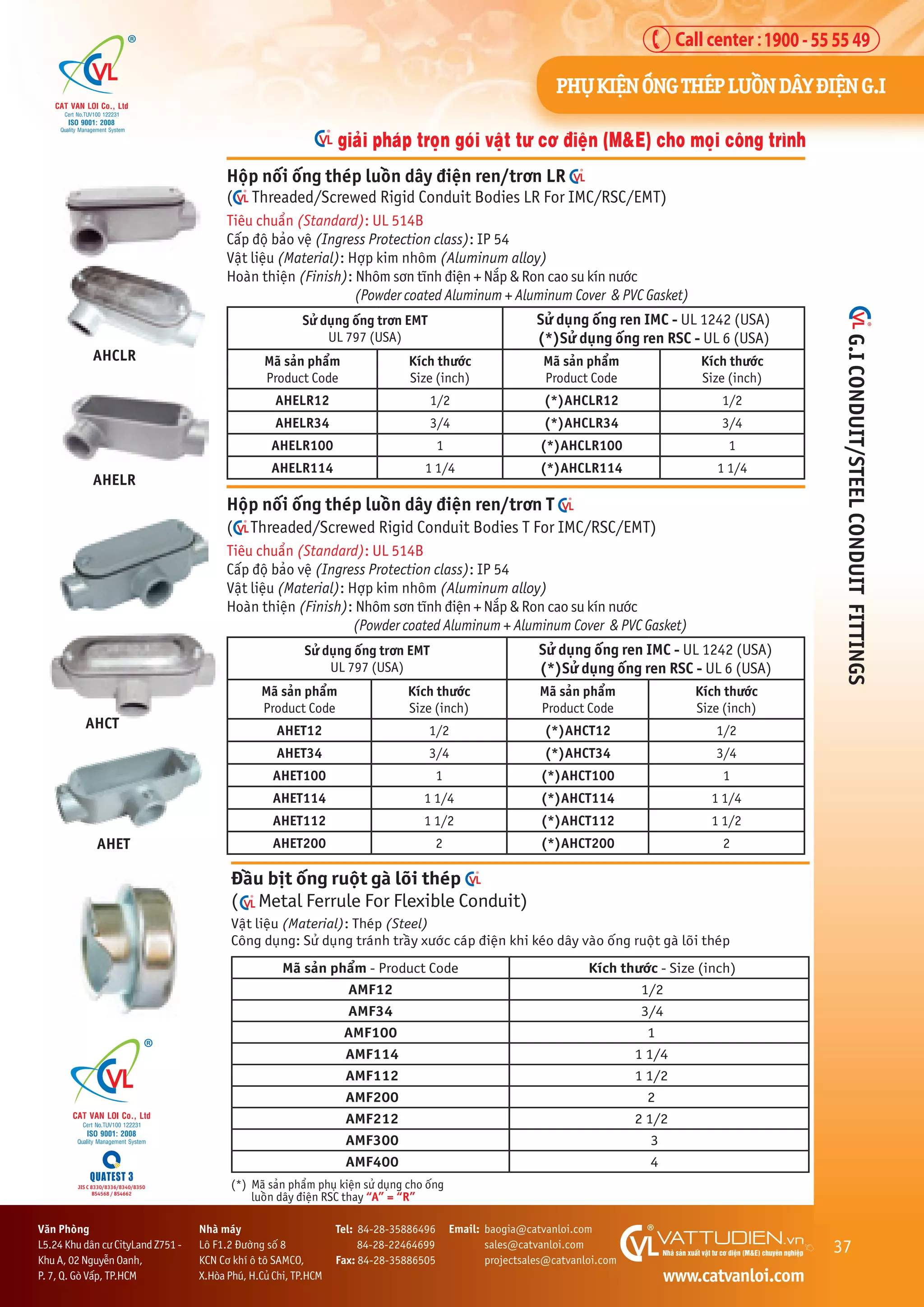 Catalogue cvl steel conduit flexible conduit - ong luon day dien gi ...