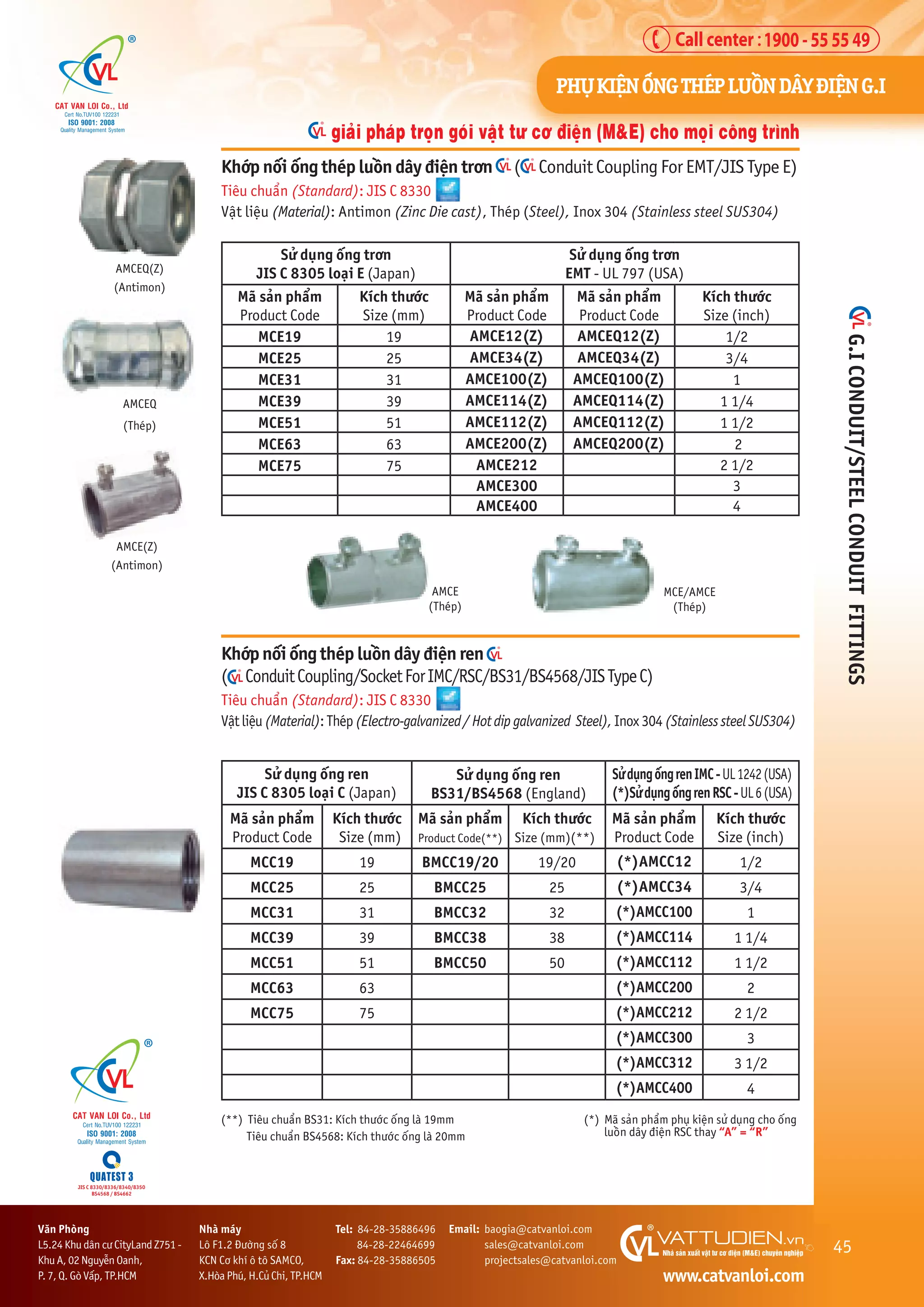 Catalogue cvl steel conduit flexible conduit - ong luon day dien gi ...