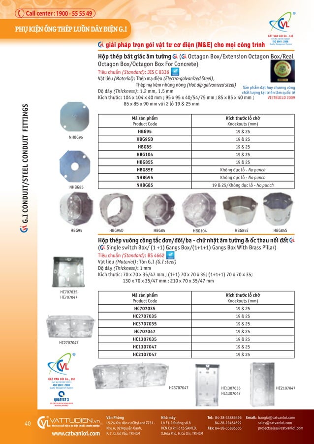 Catalogue cvl steel conduit flexible conduit - ong luon day dien gi ...