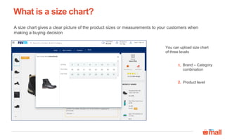 Product image and size chart | PPT