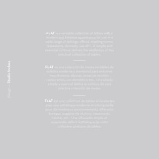 Flat tables Catalogue by Studio Inclass | PDF