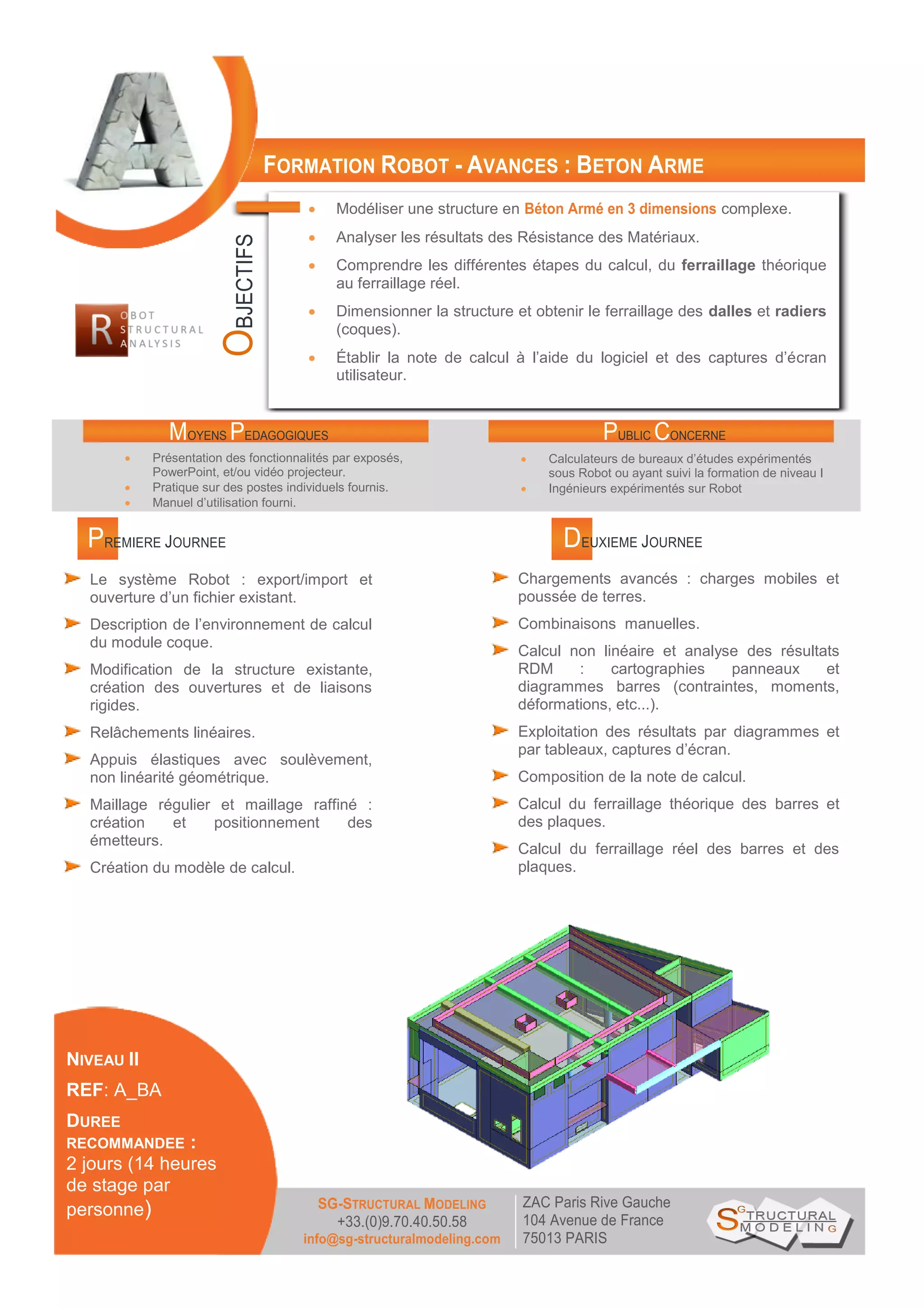 Catalogue formation Autodesk Robot Structural Analysis | PDF