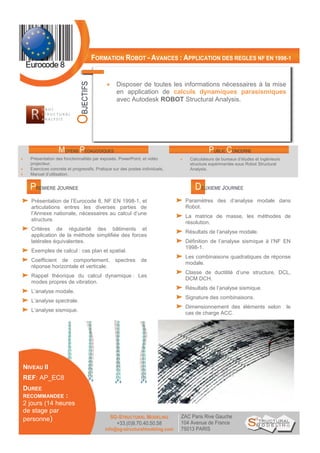 Catalogue formation Autodesk Robot Structural Analysis | PDF
