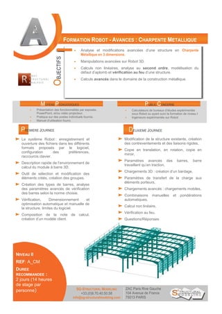 Catalogue formation Autodesk Robot Structural Analysis | PDF