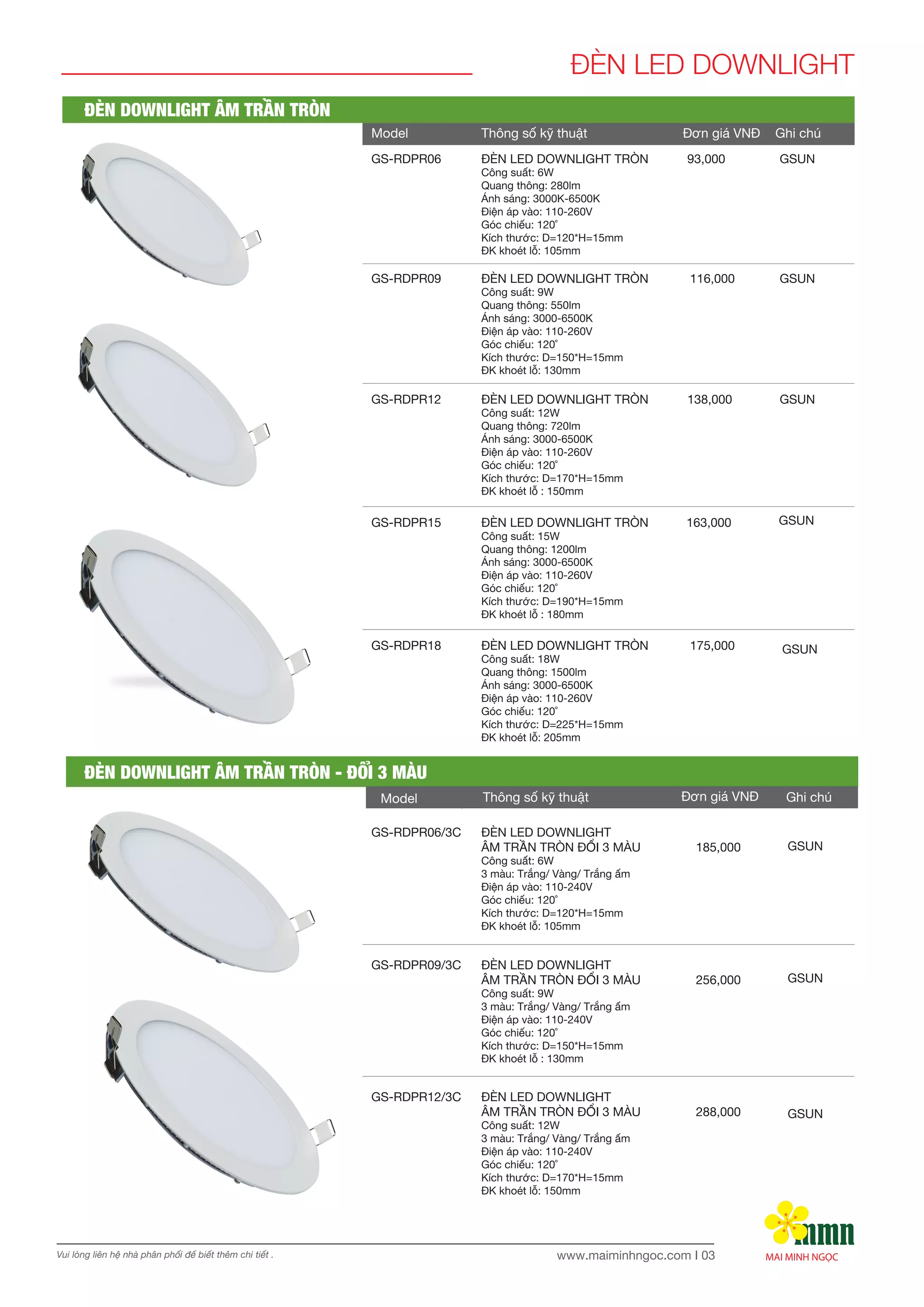 Catalogue LED light Gsun 2018 | PDF