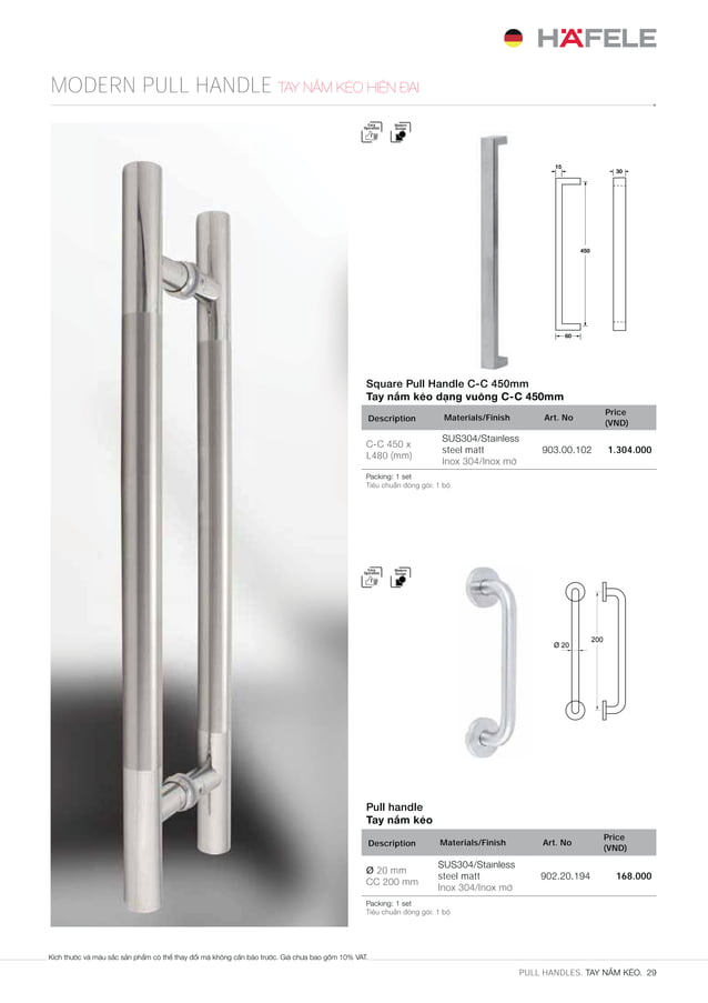 Catalogue hafele 2019 phu kien cua | PDF